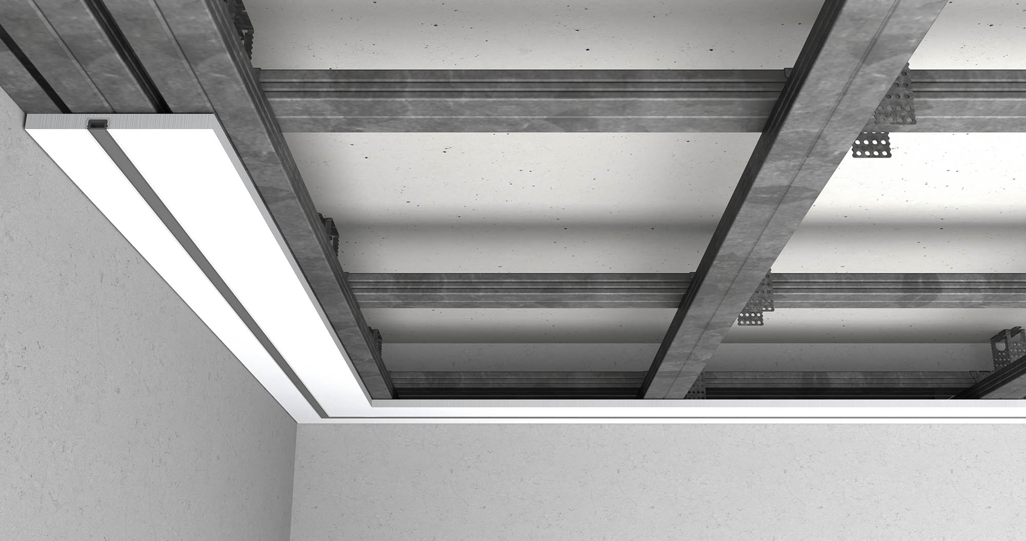 Knauf Saga Klips Elemente für LED+Vorhangschienen